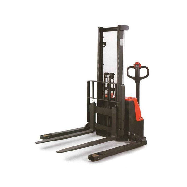 1.3T Lithium battery Walkie Adjustable Straddle Stacker Forklift 3.5m
