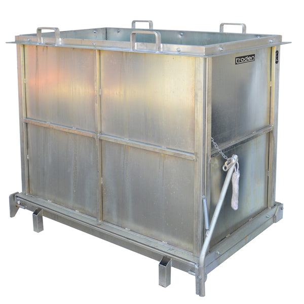Drop Bottom Bin With Solid Sides Working Load 1000Kg