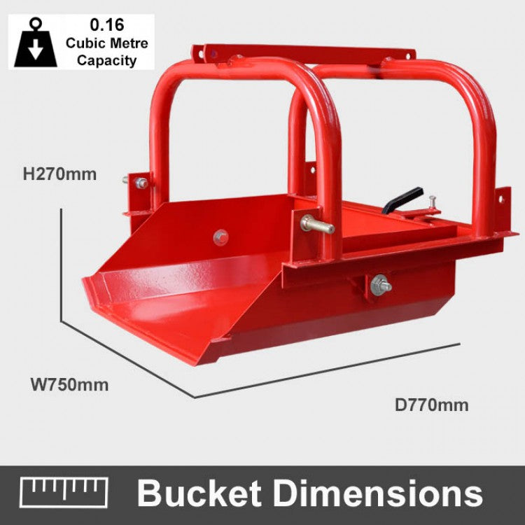 Scoop Bucket Reversible Tractor 3 Point Linkage 30"