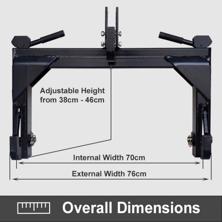 3 Point Linkage Quick Hitch Category 1 suits tractors to 55hp