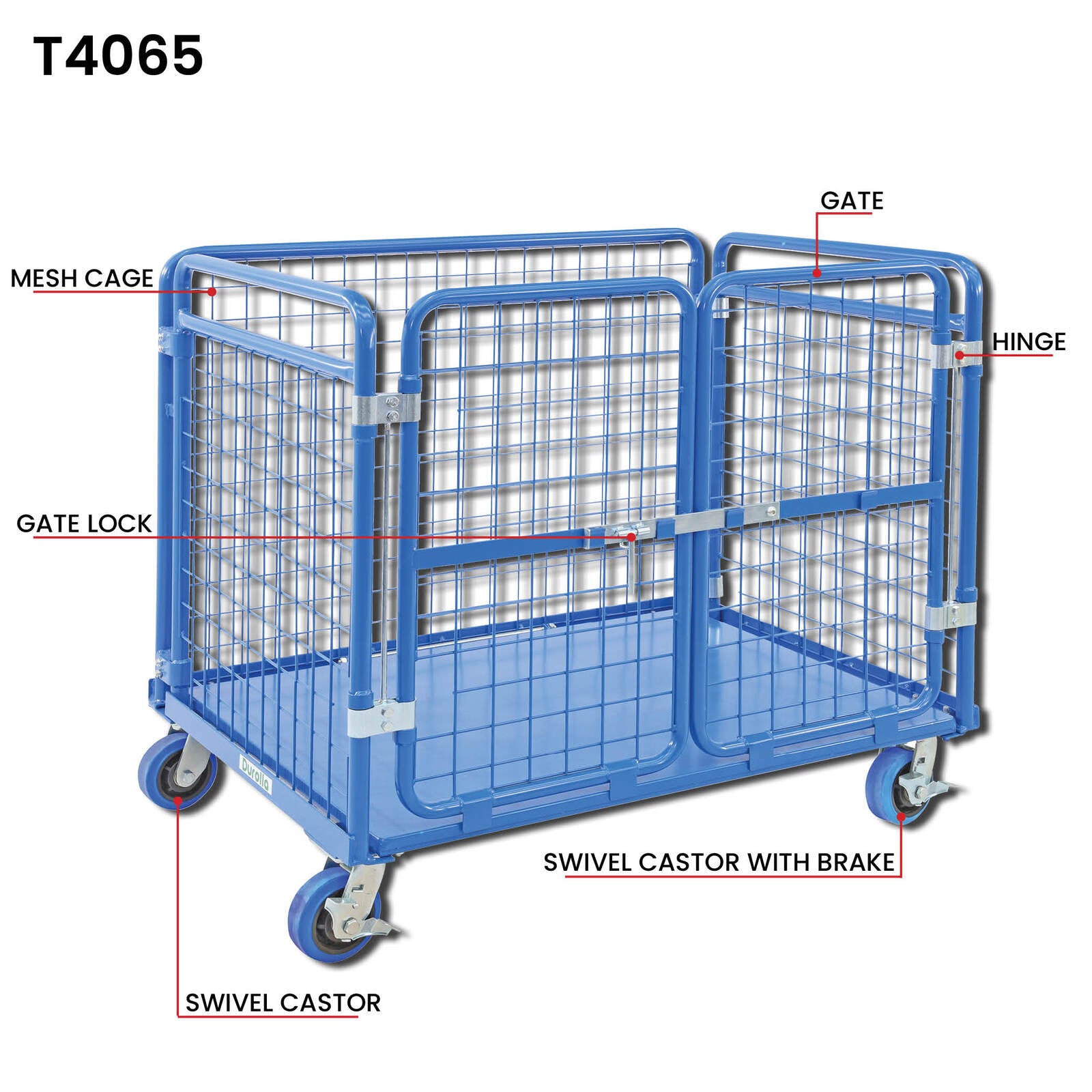Heavy Duty Cage Trolley 500kg
