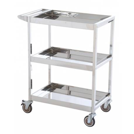 200kg Rated Three Tier Stainless Steel Platform Trolley